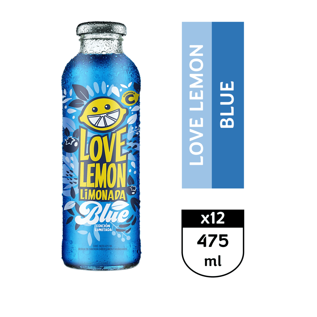 Love Lemon Blue 12 x 475 ml – Refrescos